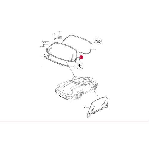 964 Speedster Windshield NOS