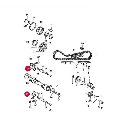 Porsche 911 930 964 Rocker Arm Set Manual 93010504302