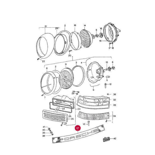 Porsche 911 930 Rear Reflector 91163143203