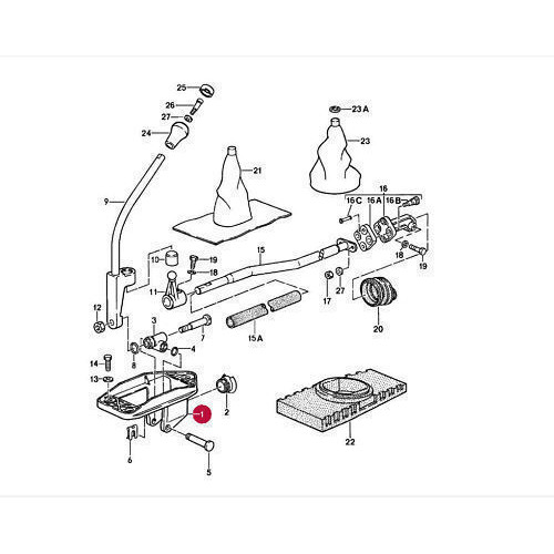 Porsche 911 G50 Transmission Shifter Housing 95042414100