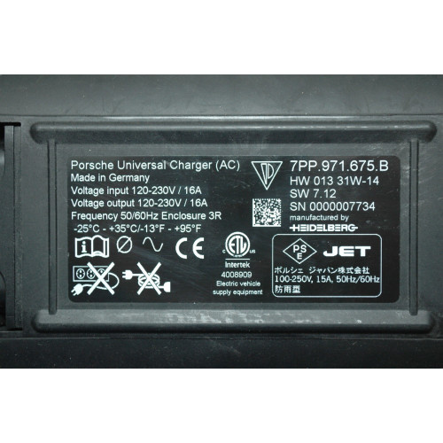 Porsche 918 Spyder 970 Panamera Cayenne Universal Charger 7PP971675B