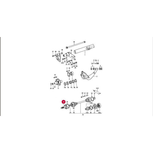 Porsche 930 Stub Axles Outer 93033223200 NOS Pair