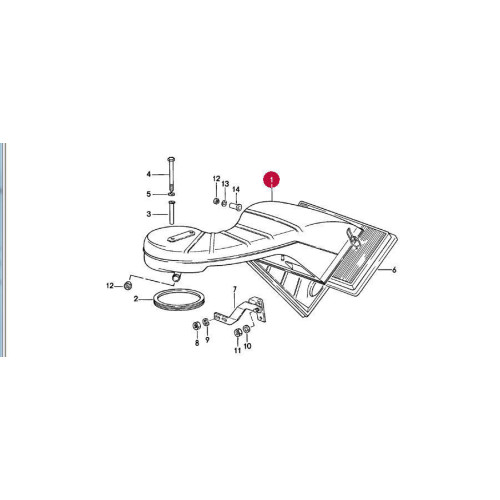 Porsche 930 Turbo Engine Air Box 93011002001 B