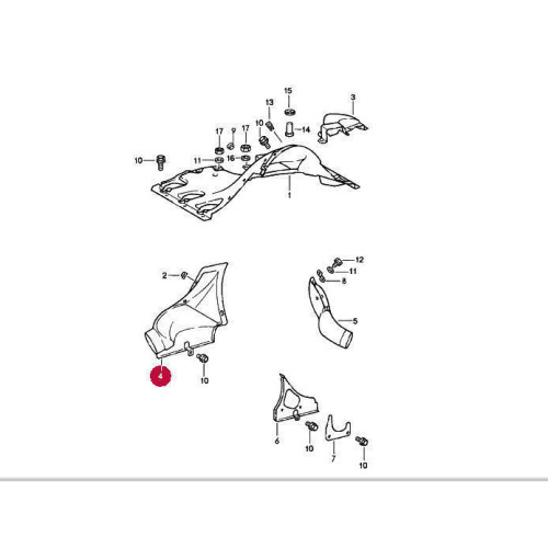 Porsche 930 Turbo Engine Distributor Cover Hot Air Socket 93010632101