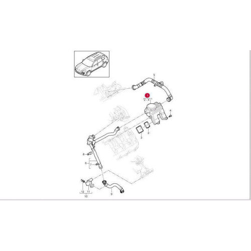 Porsche 948 Cayenne Panamera Oil Separator 94810713521