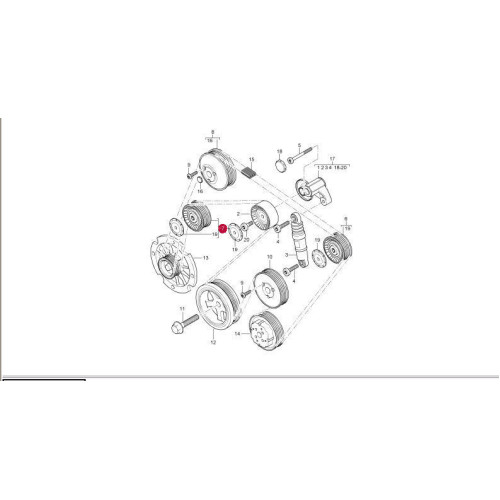 Porsche 955 Cayenne Engine Pulley Deflector 94810212001 ss 94810212002