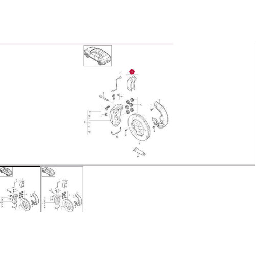 Porsche 958 Cayenne Front Brake Pads 95835193930
