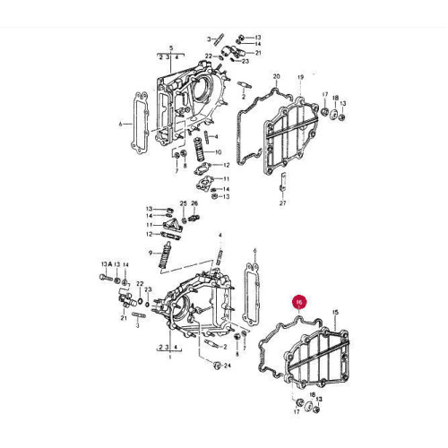 Porsche 964 993 Chain Cover Gaskets 96410518100 SS 96410518101