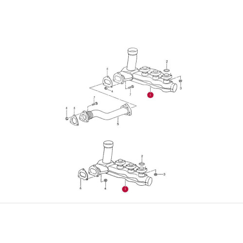 Porsche 965 Carrera Turbo Heat Exchangers B 93021103302