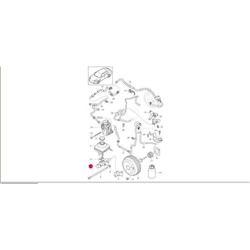 Porsche 970 Panamera Brake Master Cylinder 97035591000