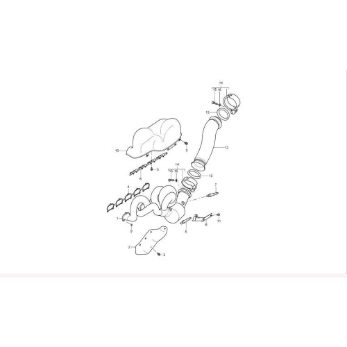 Porsche 980 Carrera GT Exhaust Manifolds 98011101206 98011101106