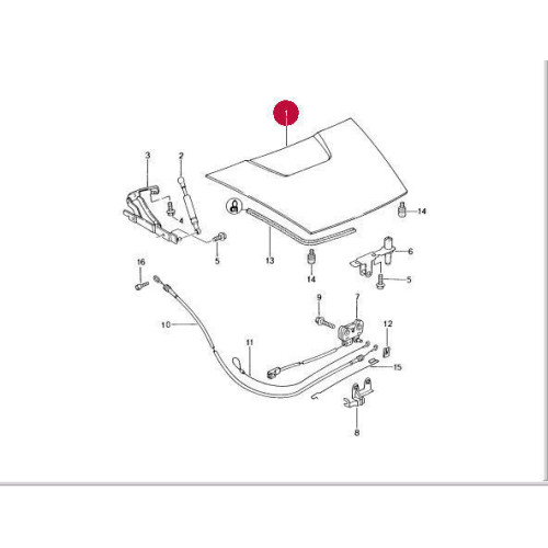 Porsche 986 Boxster Trunk Deck Lid FIBERGLASS 98651201101 SS 98651201102GRV