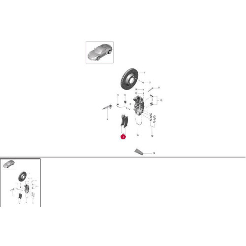 Porsche 991 Front Ceramic Brake Pads 99135193900