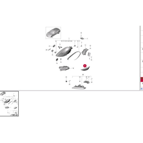 Porsche 991 Marker Light 99163125505