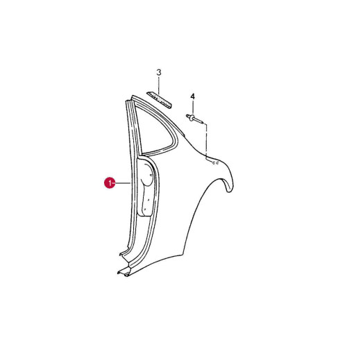 Porsche 993 Quarter Panel Right Rear 99350390200