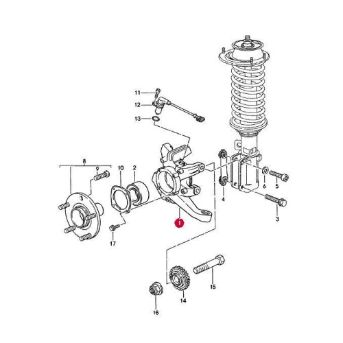 Porsche 993 Upright Stock Left 99334115703