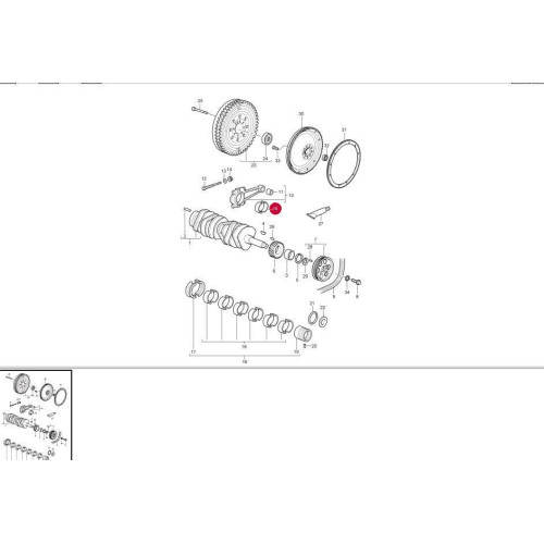 Porsche 996 997 GT3 Connecting Rod Bearings Set 99610312194