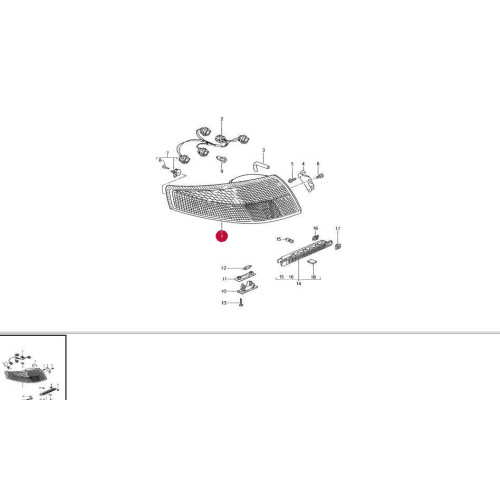 Porsche 996 Tail Light L 99663149500