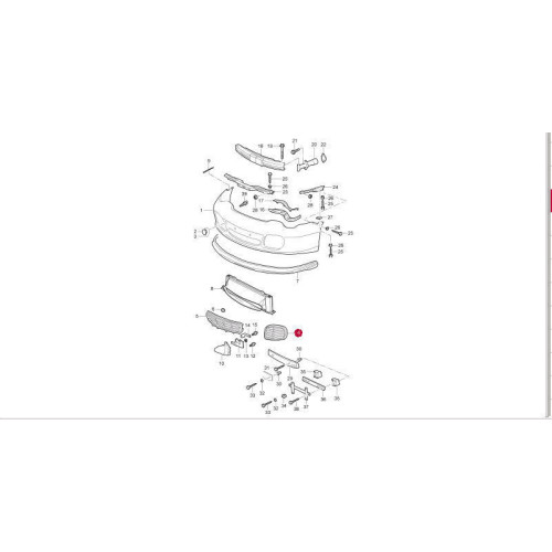 Porsche 996 Turbo Front Bumper Grills 99650575400 99650575300 ...