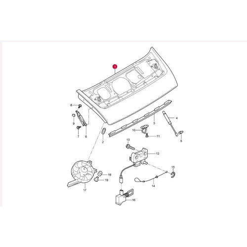 Porsche 997 Rear Deck Lid Prime Coated 99751201100GRV