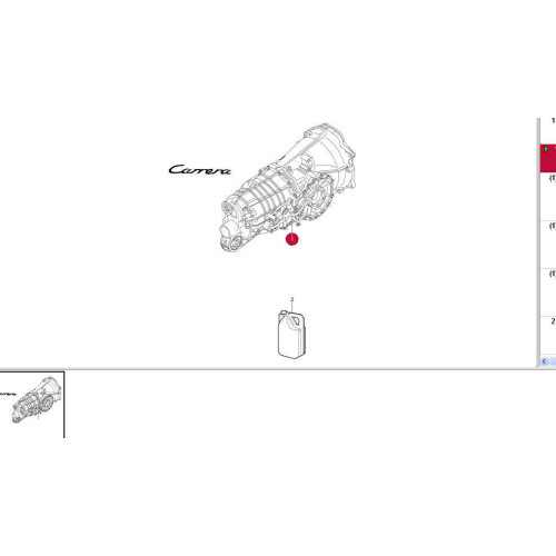 Porsche 997 Transmission 4WD 99730001032 997300010CX