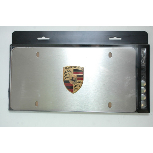 Porsche Front License Plate with Crest PNA70100499