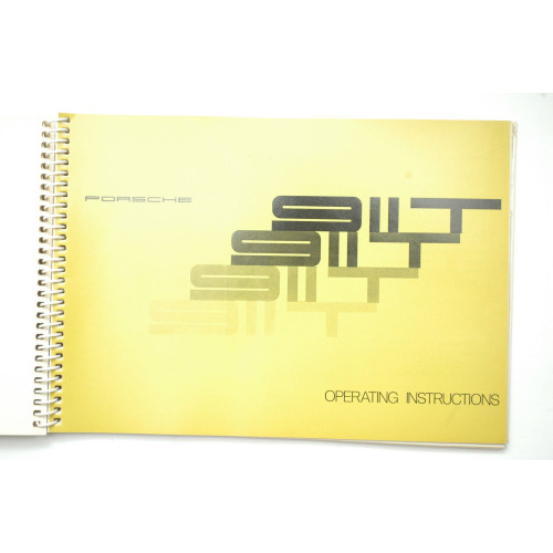 Porsche Owners Manual 911T USA 1972 WKD462823