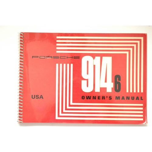 Porsche Owners Manual 914-6 1970 WKD462123