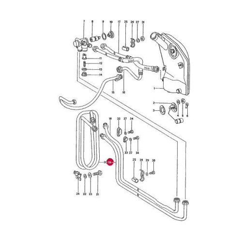 Porsche 911 Oil Line Set #1212121 93020704601 93020704501